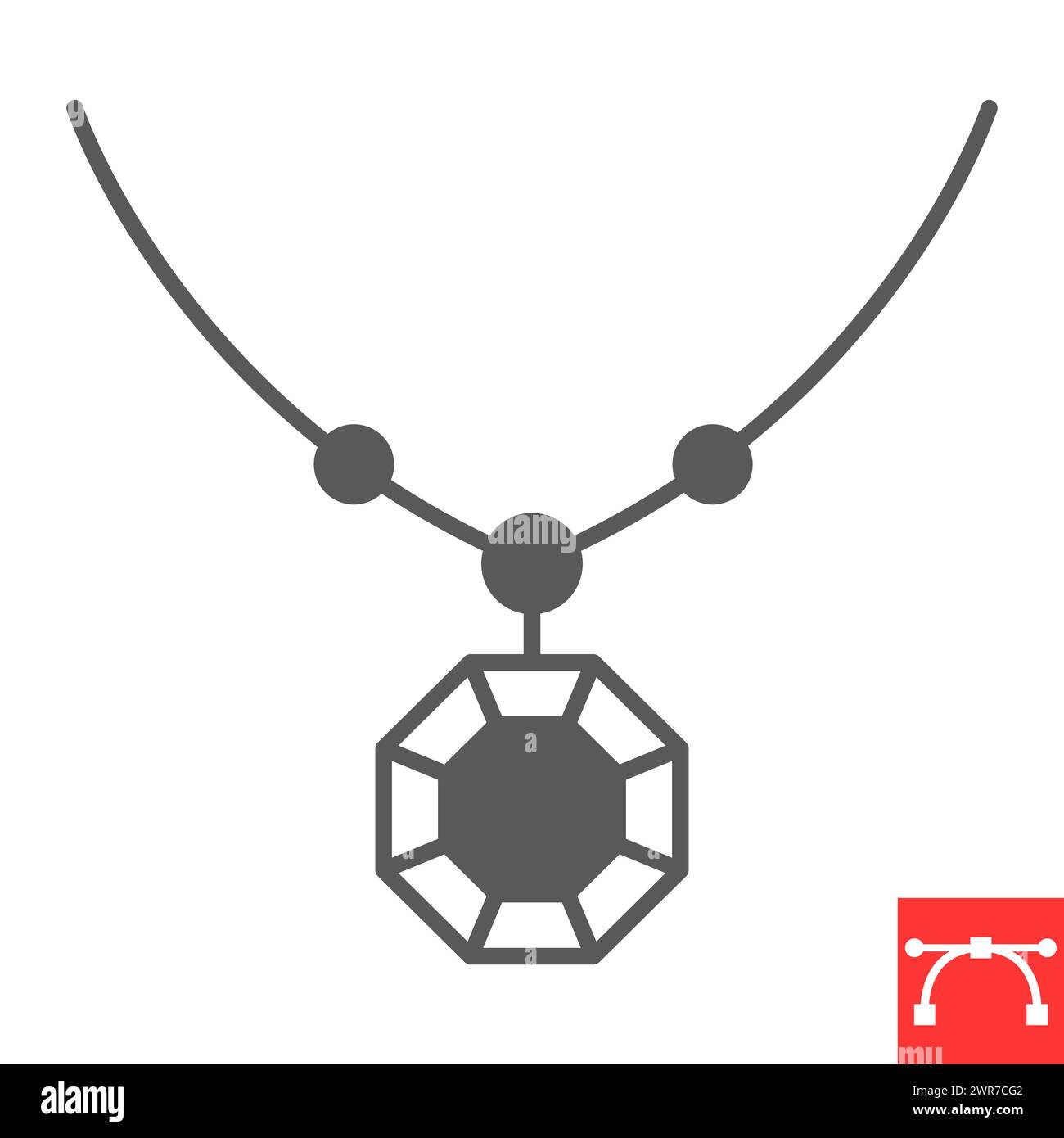 Black choker necklace Stock Vector Images - Alamy