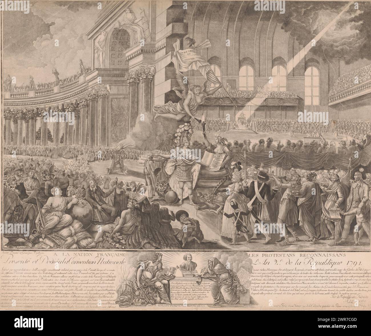 Presente et dediee a la convention nationale l hi-res stock photography ...