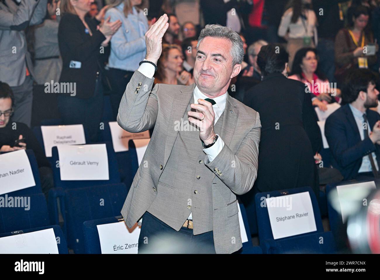Paris, France. 10th Mar, 2024. Stephane Ravier at the European election ...
