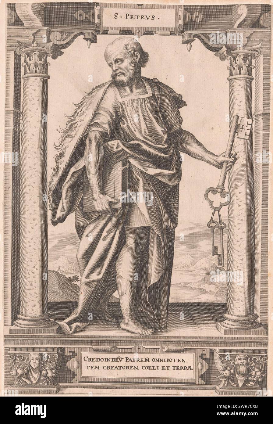 Peter the Apostle, S. Peter (title on object), Christ, the Apostles and ...