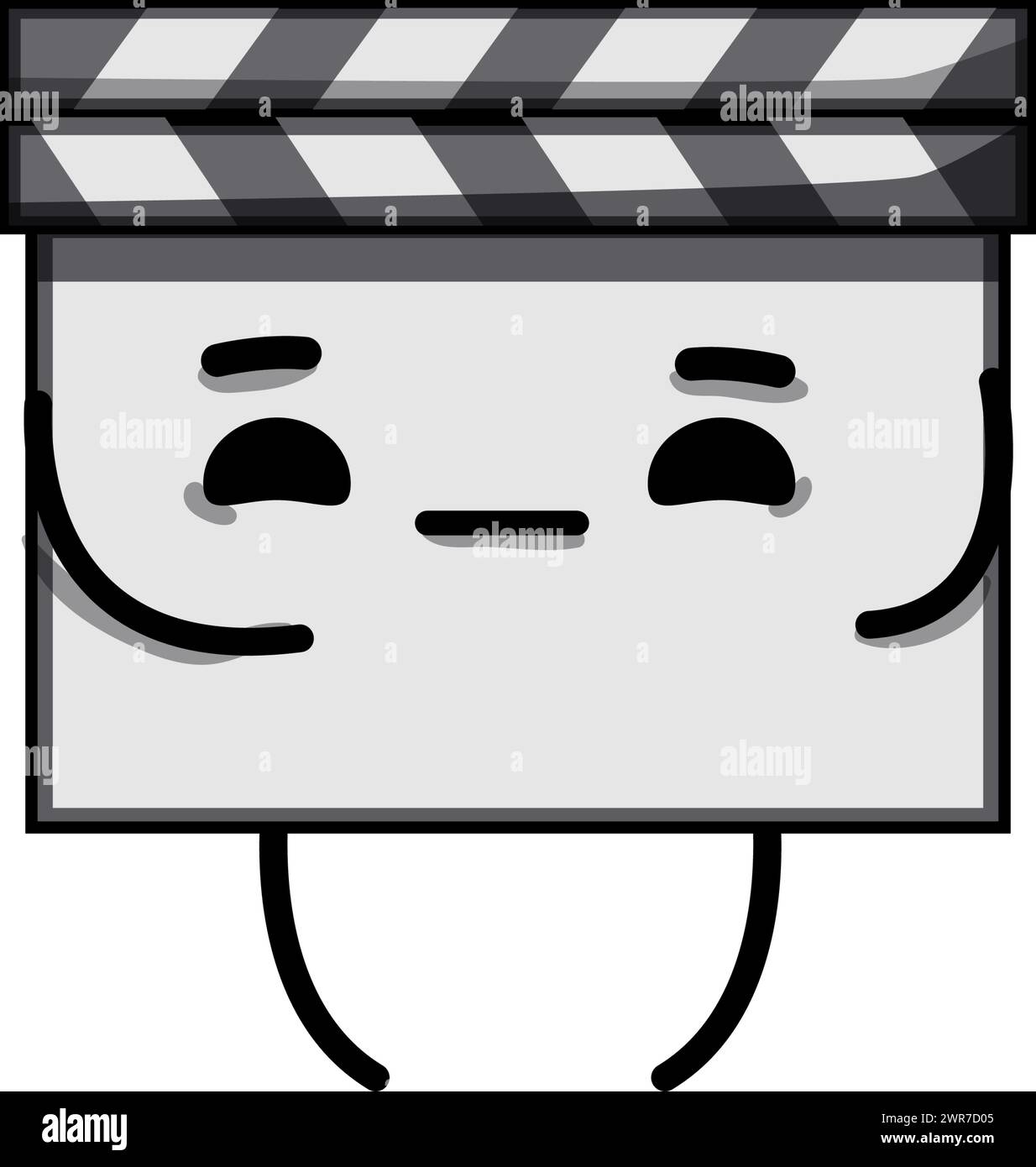 director clapper board character cartoon vector illustration Stock ...