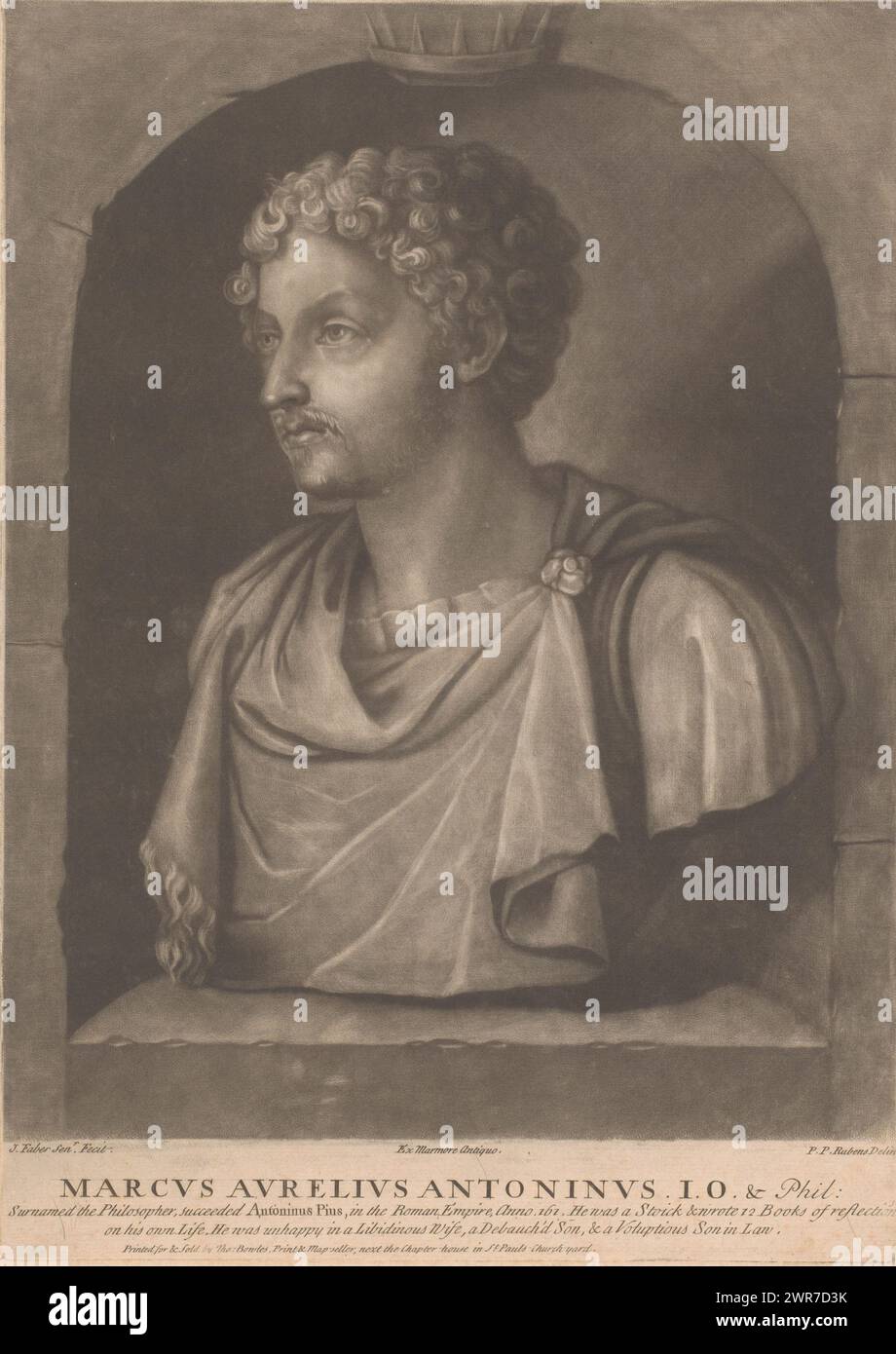 Portrait of Marcus Aurelius, Marcus Aurelius Antoninus (title on object ...