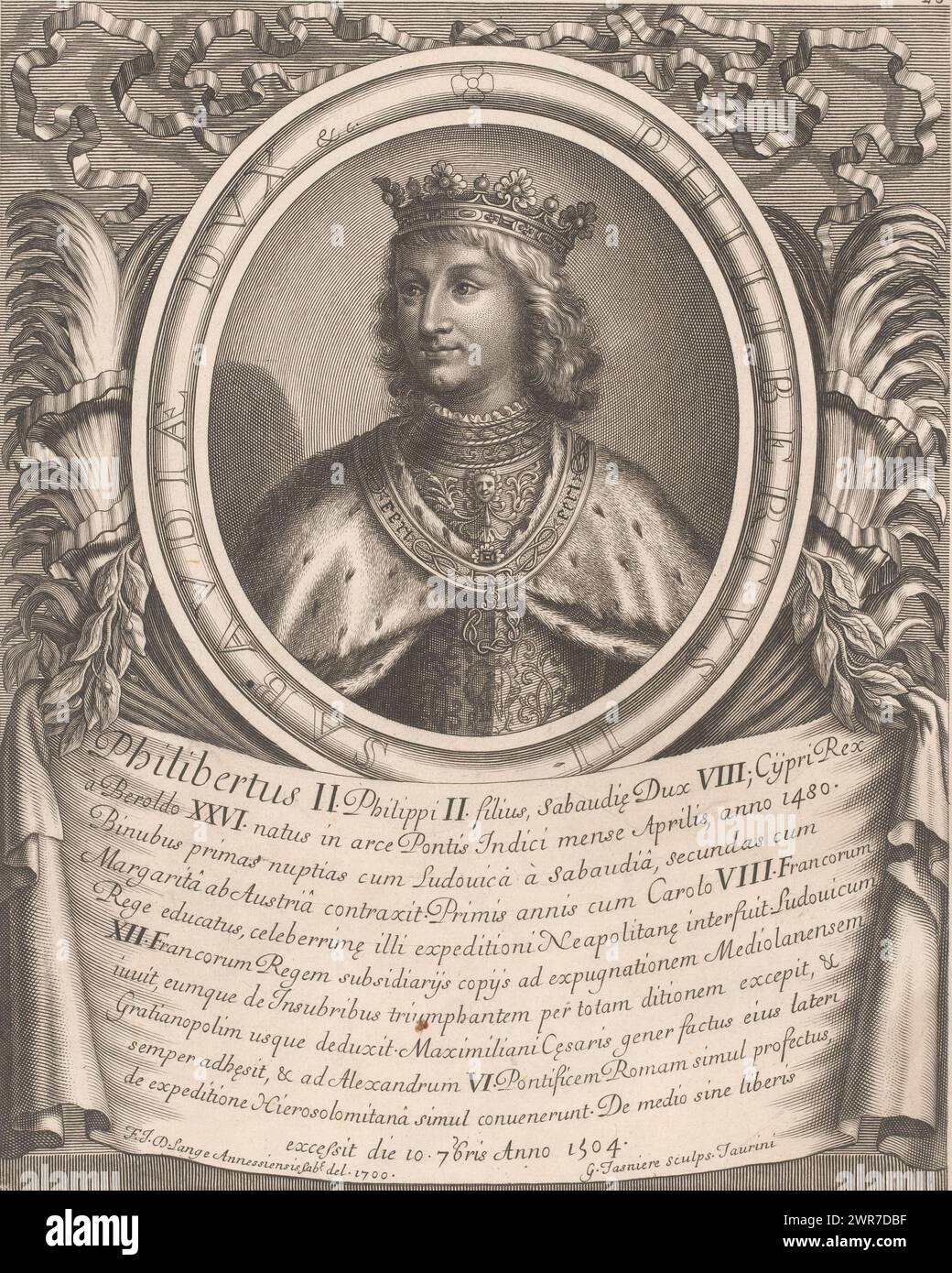 Portrait of Filibert II, Portraits of the Dukes of Savoy (series title ...