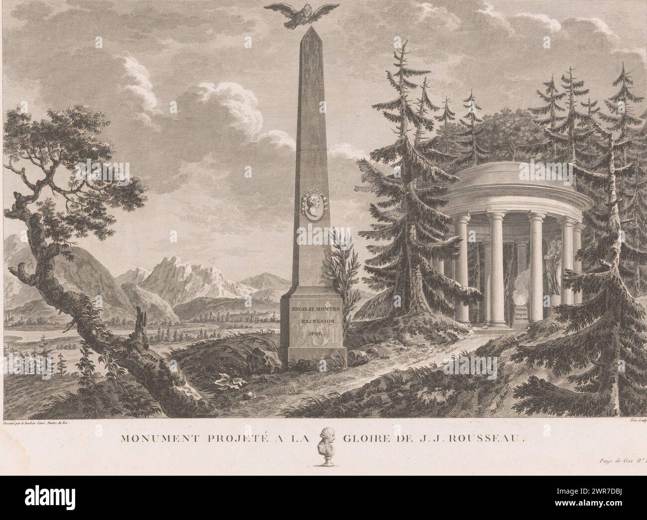 Tomb of jean jacques rousseau hi-res stock photography and images - Alamy