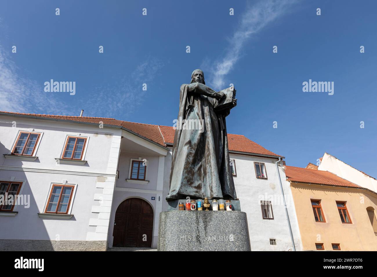Monument, memorial, Jan Hus, statue, square, Husinec. (CTK Photo ...