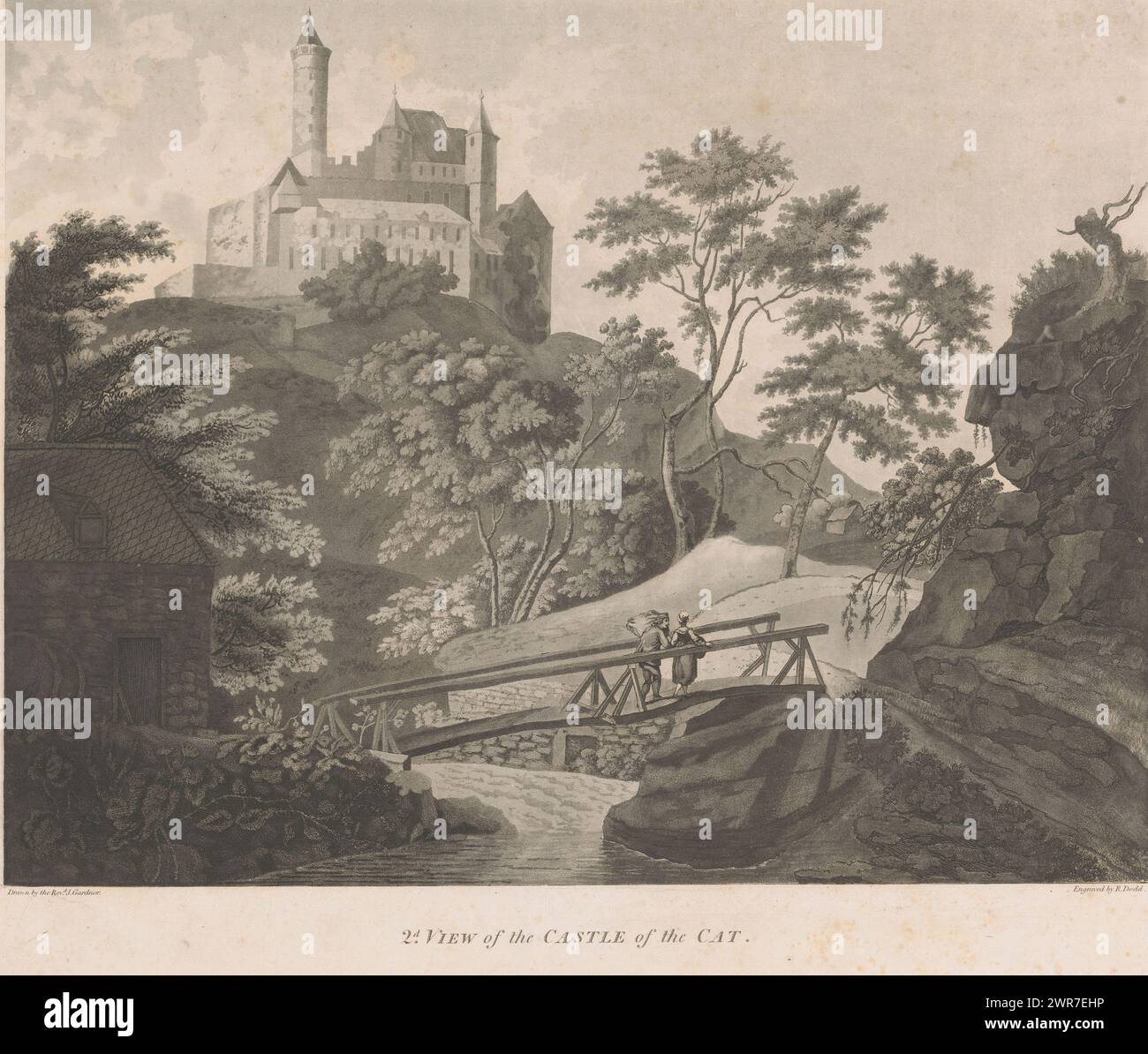 View of Katz Castle from the east, 2d View of the Castle of the Cat ...