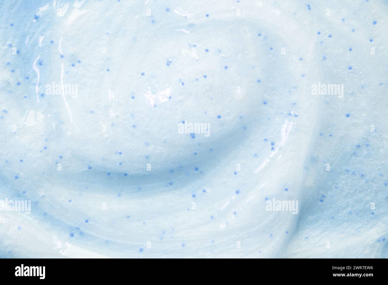 Blue texture of a scrub or shower gel Stock Photo - Alamy