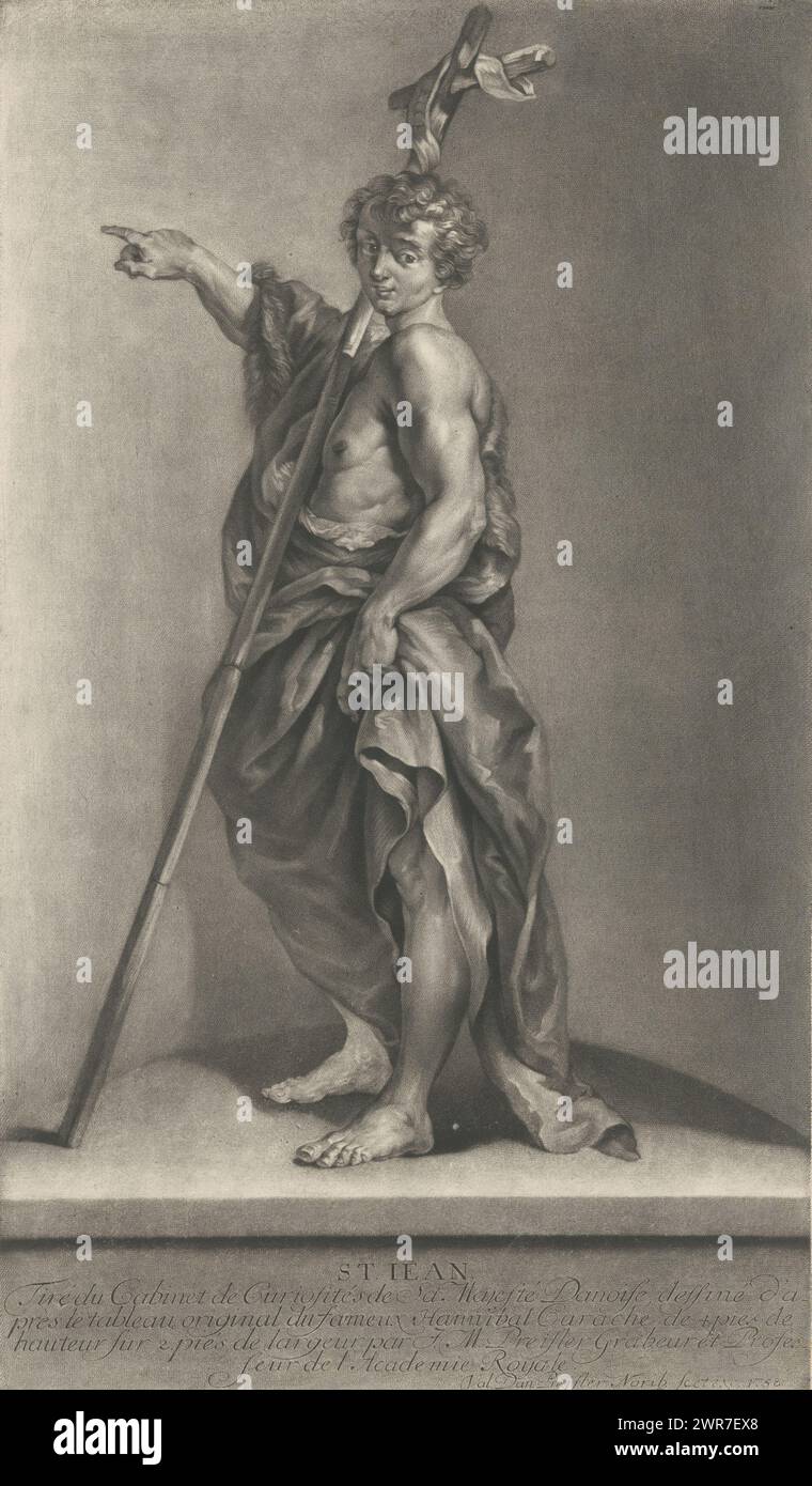 John the Baptist, St. Jean (title on object), With caption in French ...