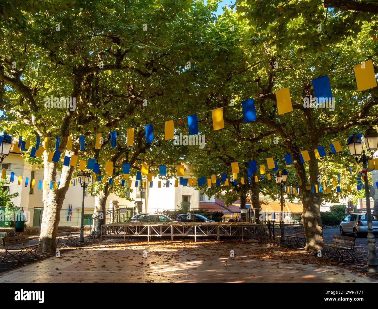 street in little village in the Southern Alps in France Stock Photo - Alamy