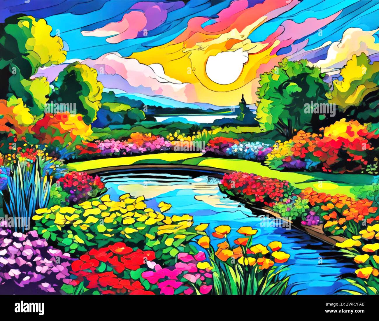 Nature's Symphony: The vibrant tapestry of nature's delight painted in ...