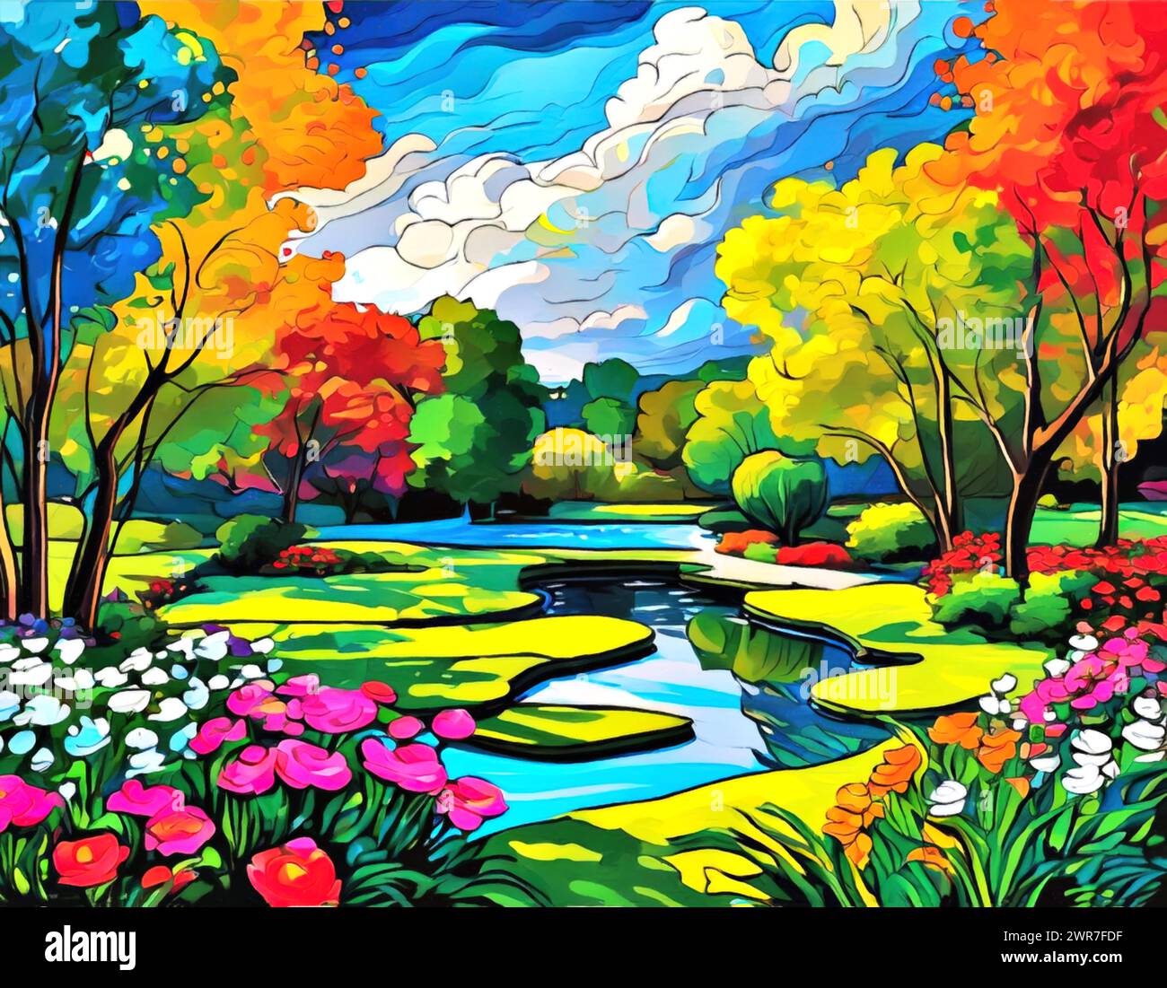 Nature's Symphony: The vibrant tapestry of nature's delight painted in ...