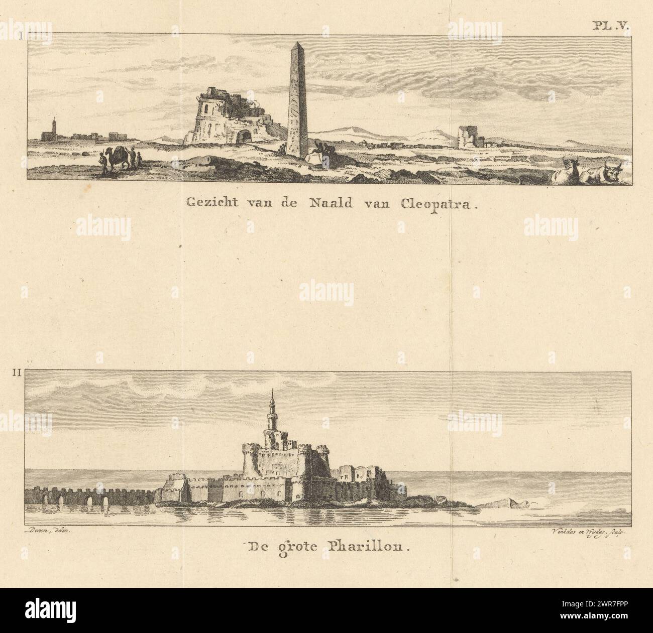Obelisk and Pharillon, Face of Cleoptatra's Needle/The Great Pharillon ...