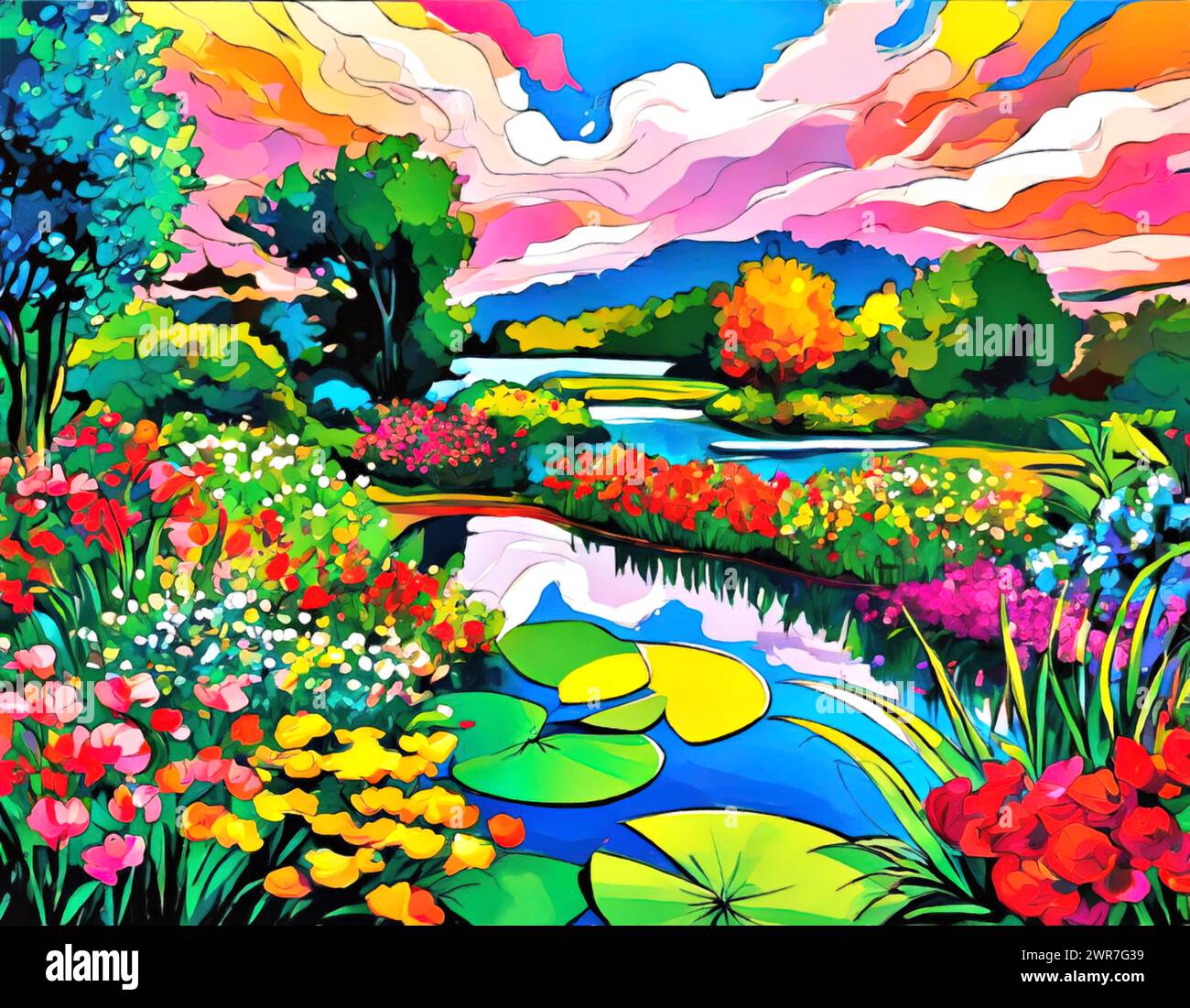Nature's Symphony: The vibrant tapestry of nature's delight painted in ...