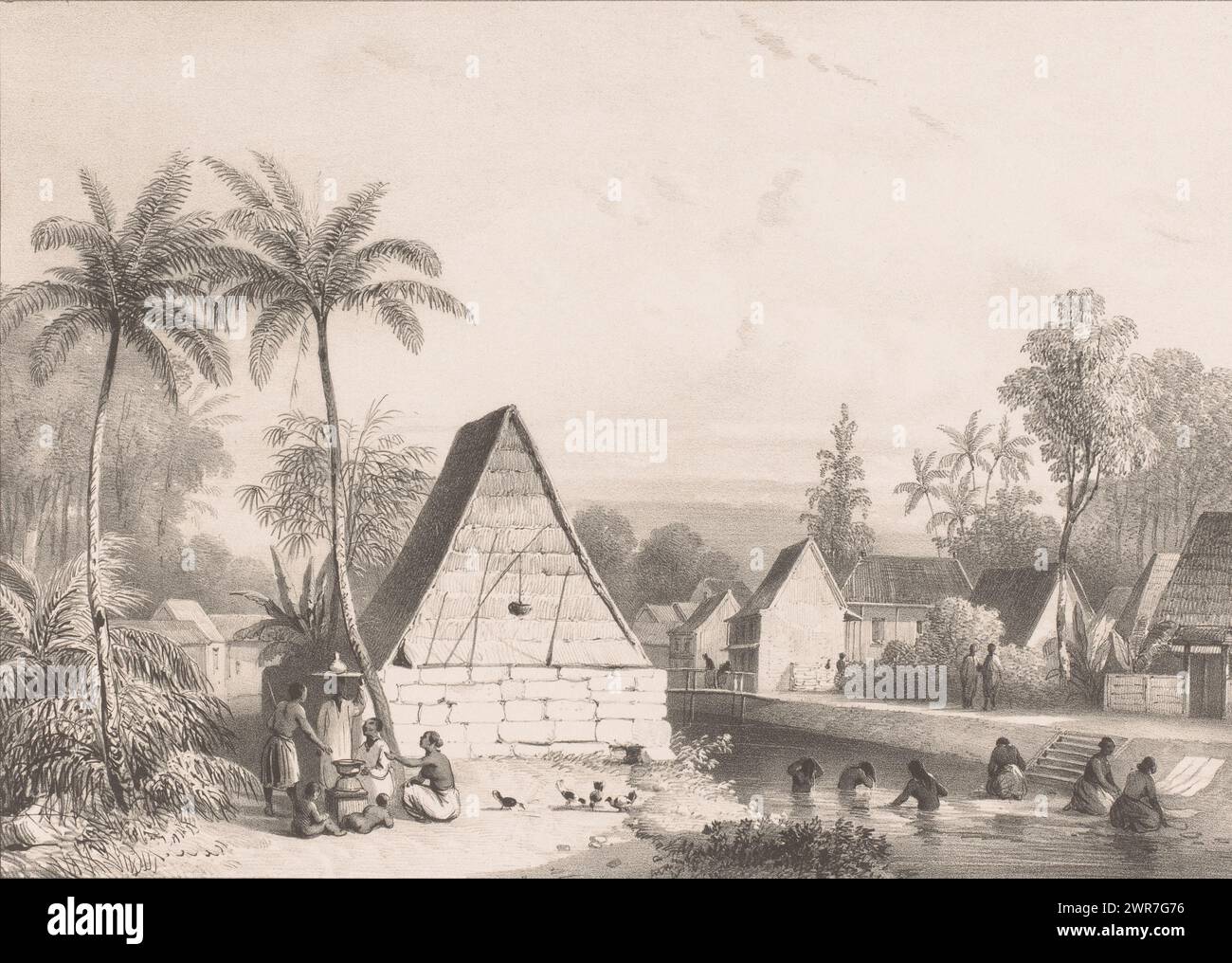 View of houses in Kupang, Koepang (sight taken in the city) / Koepang ...