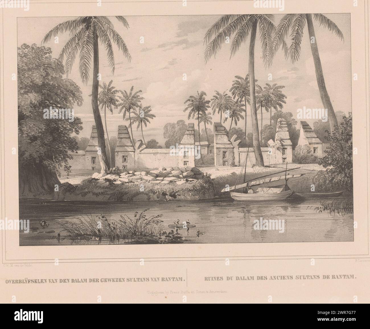 Ruin of the palace of the sultan of Bantam, Remains of the Dalam of the ...