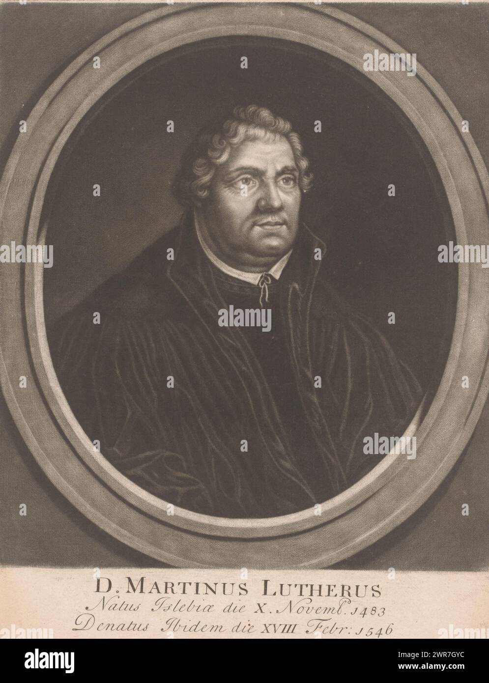 Portrait of Martin Luther, Martinus Lutherus (title on object ...