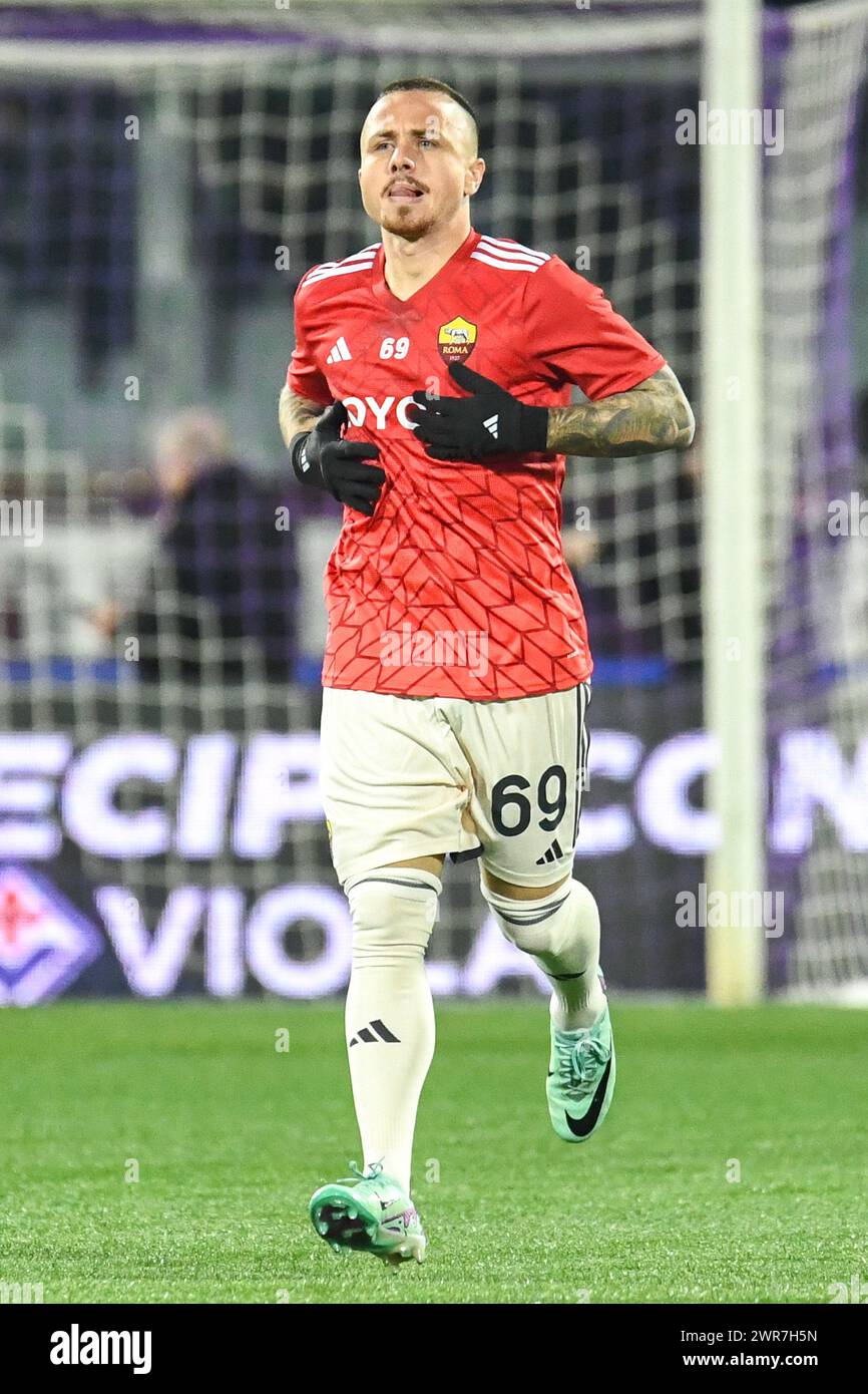 Angelino (Roma) during ACF Fiorentina vs AS Roma, Italian soccer Serie ...