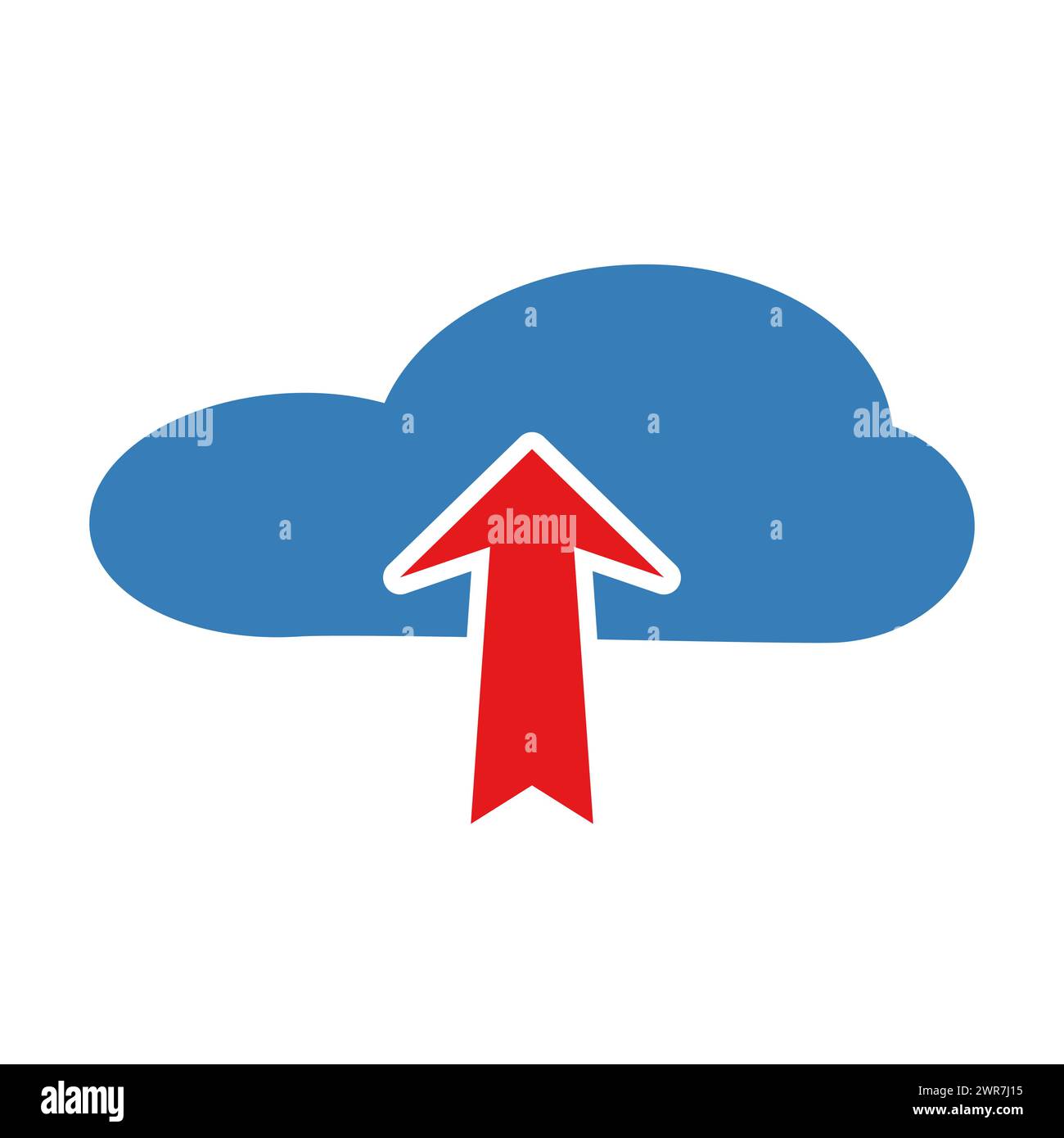 Upload cloud icon. Vector illustration Stock Vector Image & Art - Alamy