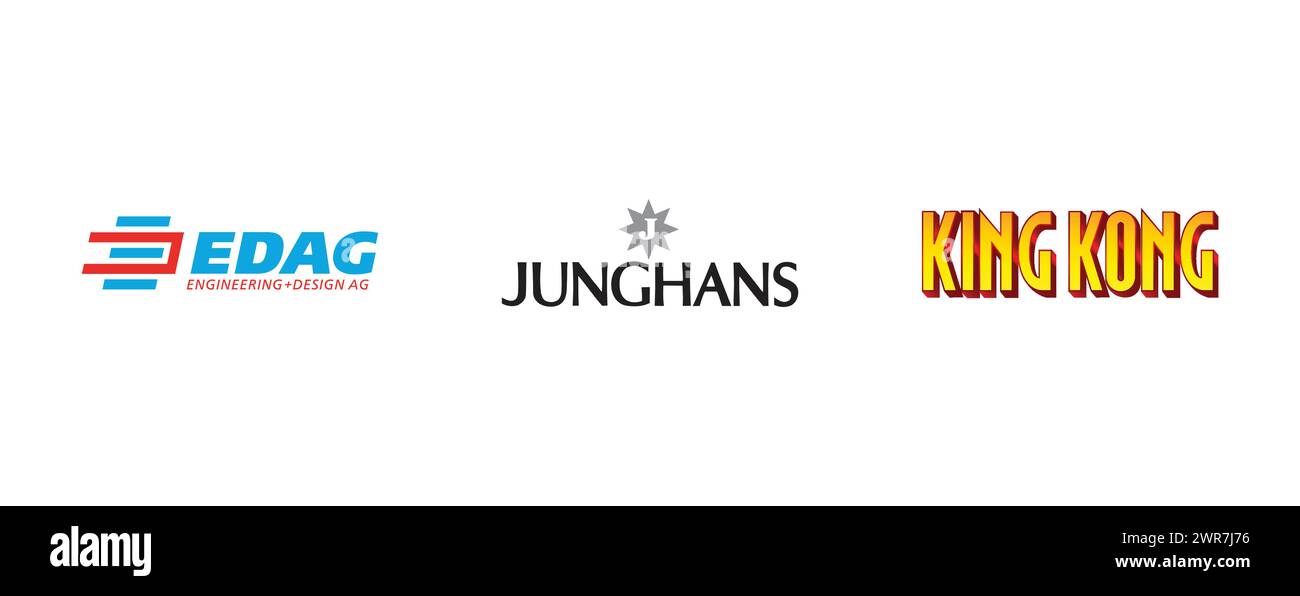 King Kong, Junghans, EDAG Engineering. Arts and design vector logo on ...