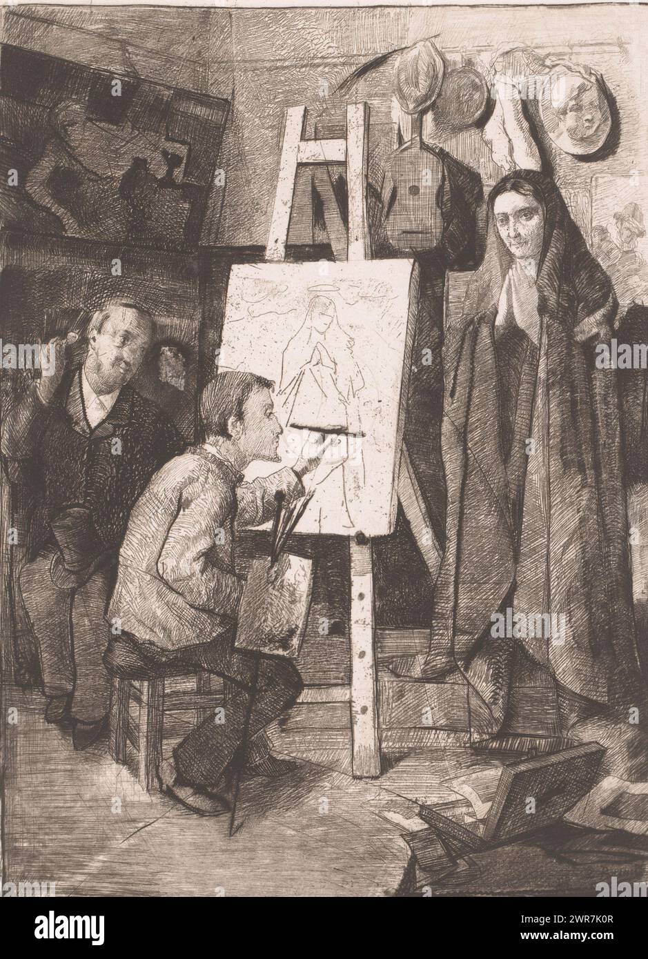 The painter and his model hi-res stock photography and images - Alamy