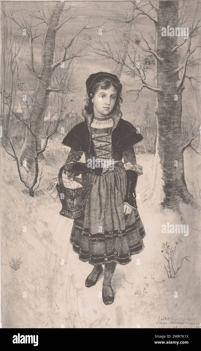 Little Red Riding Hood, Le Petit Chaperon Rouge (title on object ...