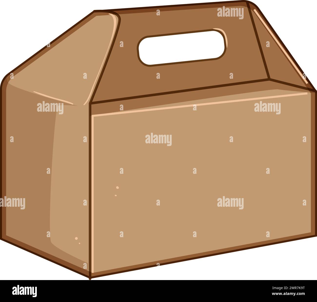 package food box to go cartoon vector illustration Stock Vector Image ...
