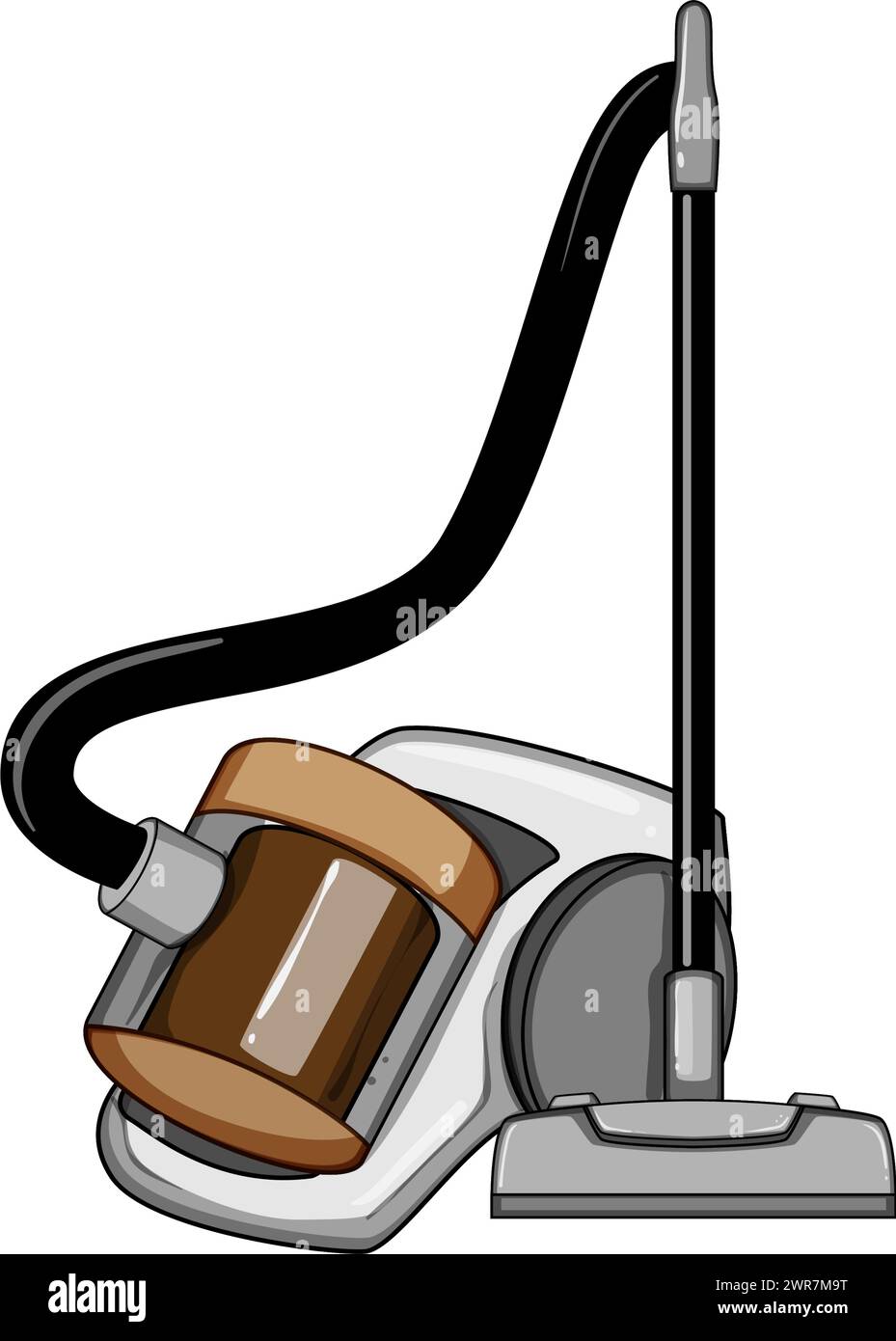 power electric broom cartoon vector illustration Stock Vector Image ...