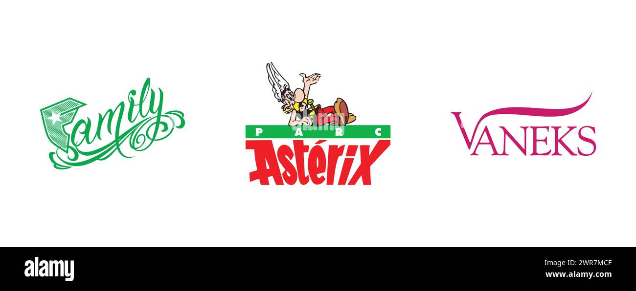 Vaneks Textile, Asterix Parc, Famous Family. Arts and design vector ...