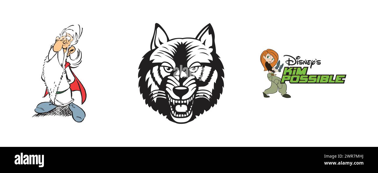 Wolf logo vector Stock Vector Images - Alamy