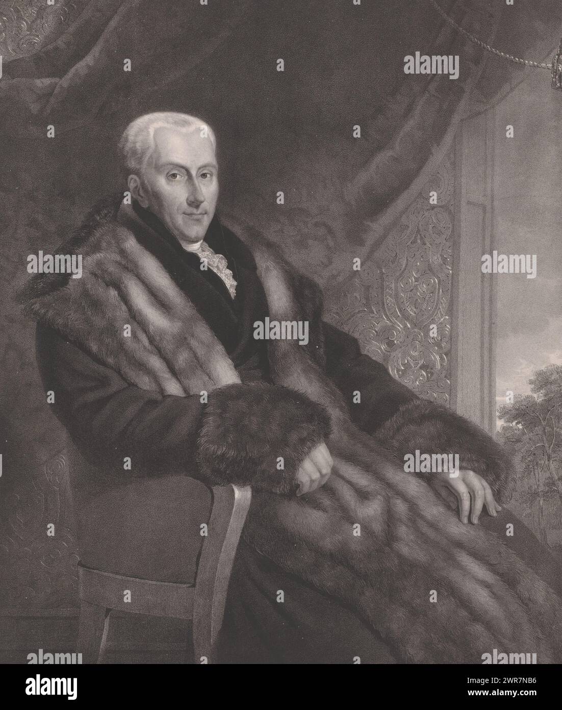 Portrait of Gijsbert Karel van Hogendorp, The sitter is sitting by a ...