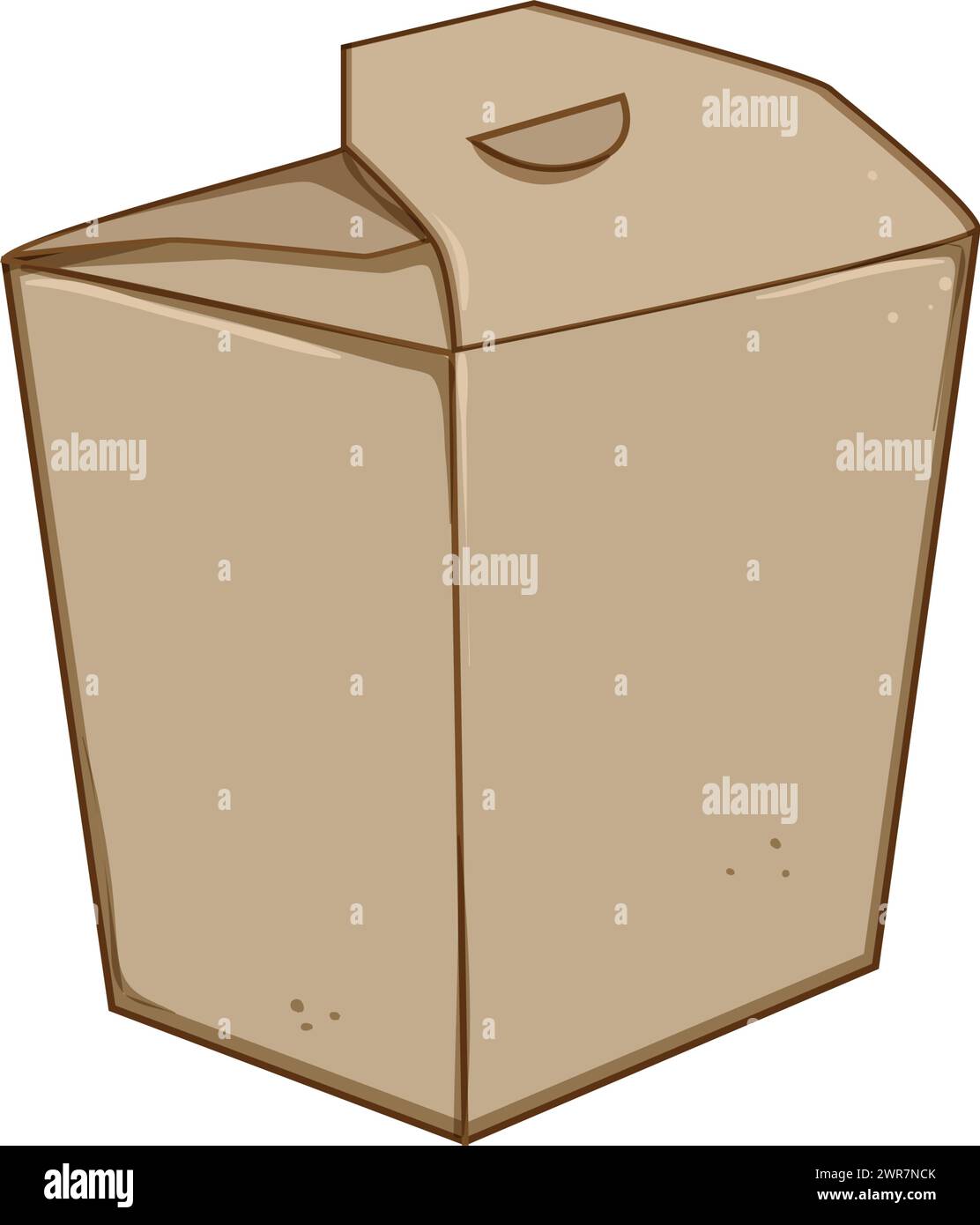 sale food box to go cartoon vector illustration Stock Vector Image ...