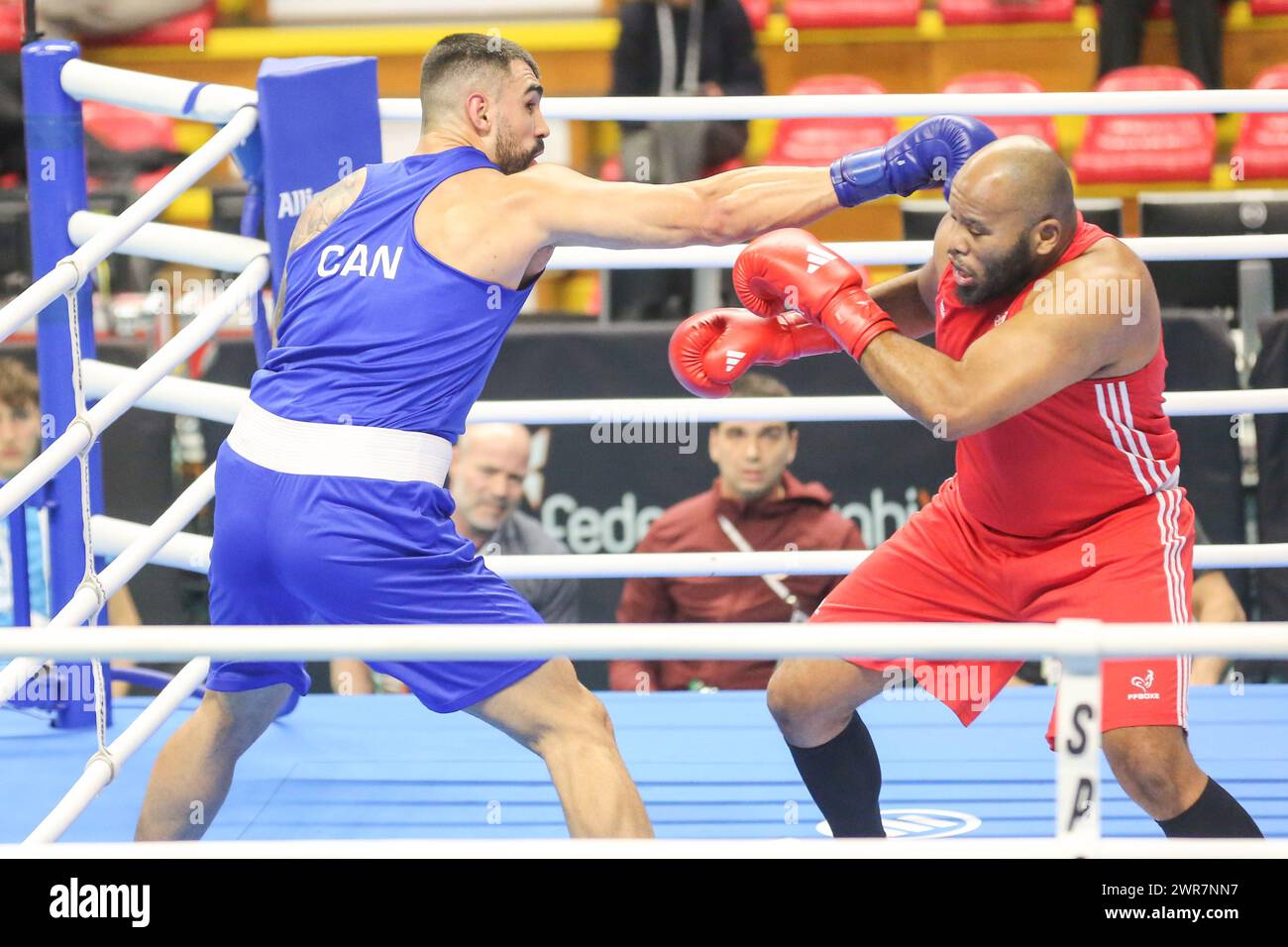 Busto Arsizio, Italy. 11th Mar, 2024. Alexis Barriere and Djamili-Dini ...