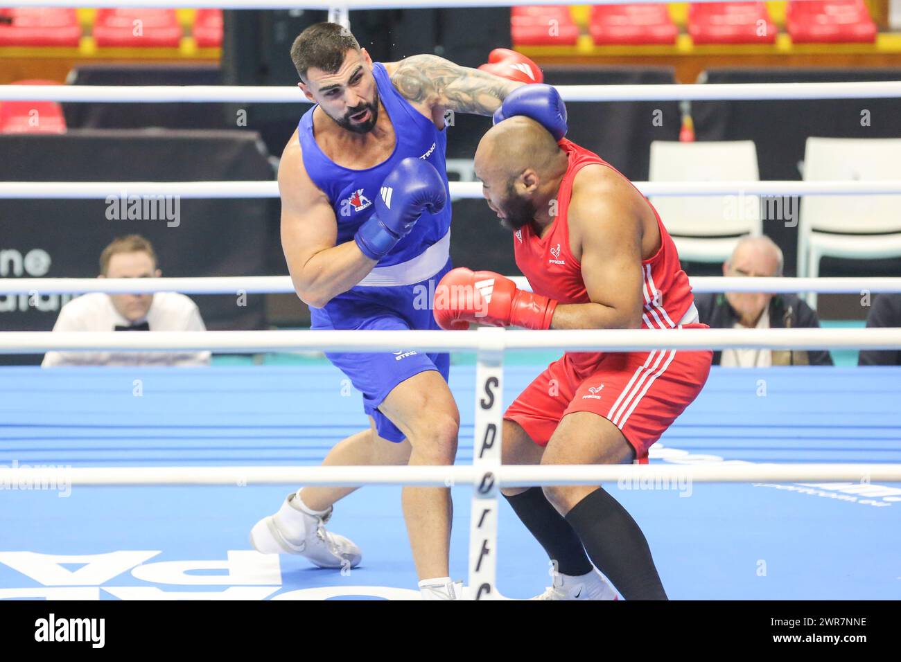 Busto Arsizio, Italy. 11th Mar, 2024. Alexis Barriere and Djamili-Dini ...