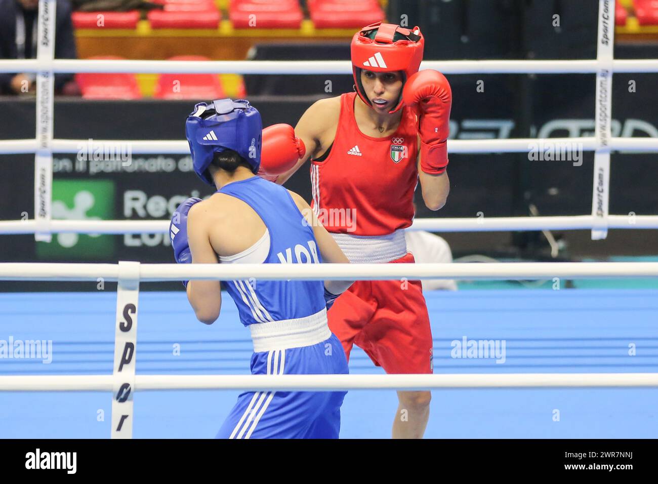 Busto Arsizio, Italy. 11th Mar, 2024. Sirine Charaabi from Italy and ...
