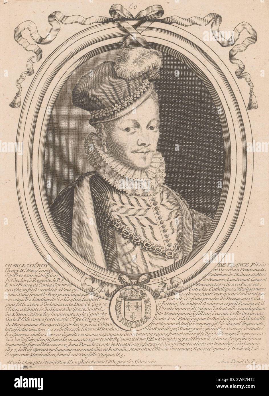 Portrait of Charles IX, King of France, Charles IXe Roy de France ...