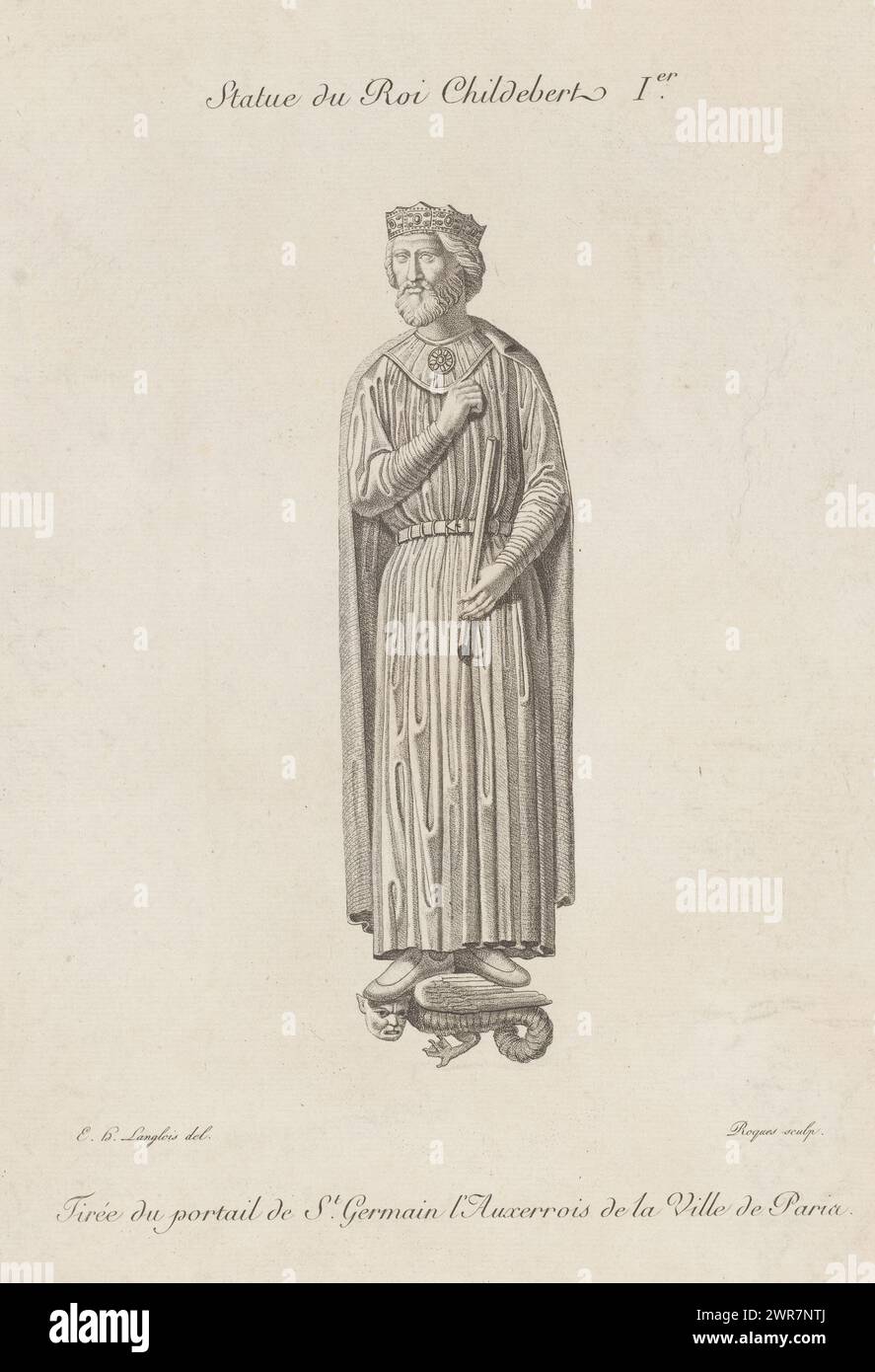 Statue de roi childebert ier hi-res stock photography and images - Alamy