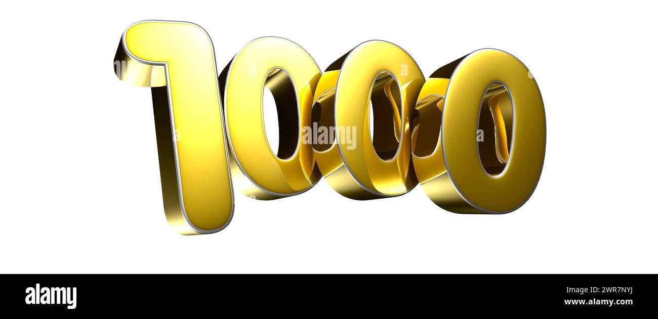 Number 1000 Cut Out Stock Images & Pictures - Alamy