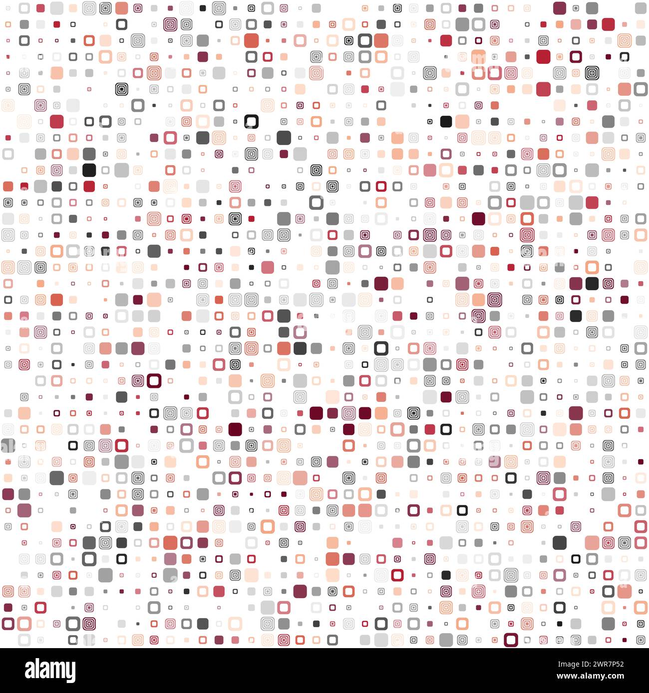 Geometric shapes composition. Various style rounded squares in multiple ...