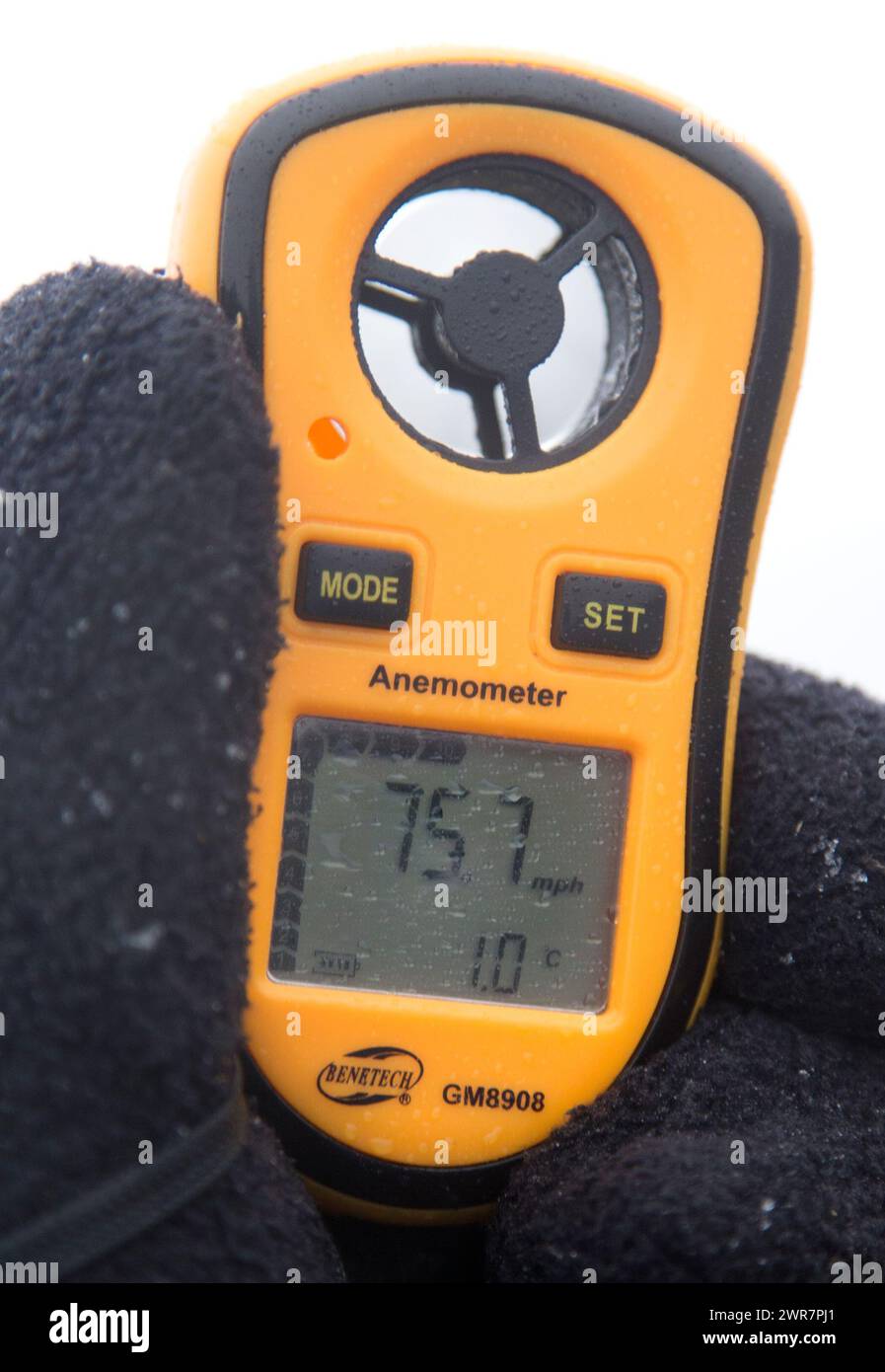 Hand held anemometer hi-res stock photography and images - Alamy