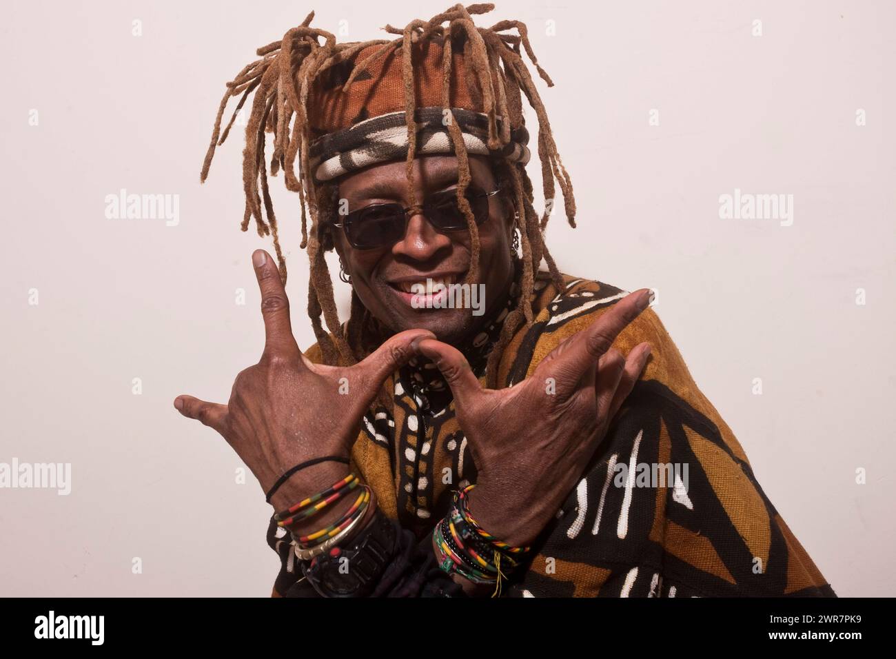 Bassist T. M. Stevens bürgerlich: Thomas Michael Stevens backstage vor ...