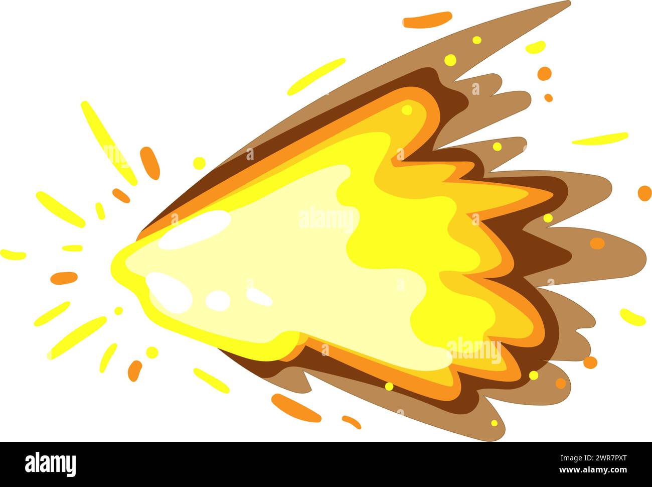 Cartoon war blast and motion Cut Out Stock Images & Pictures - Alamy