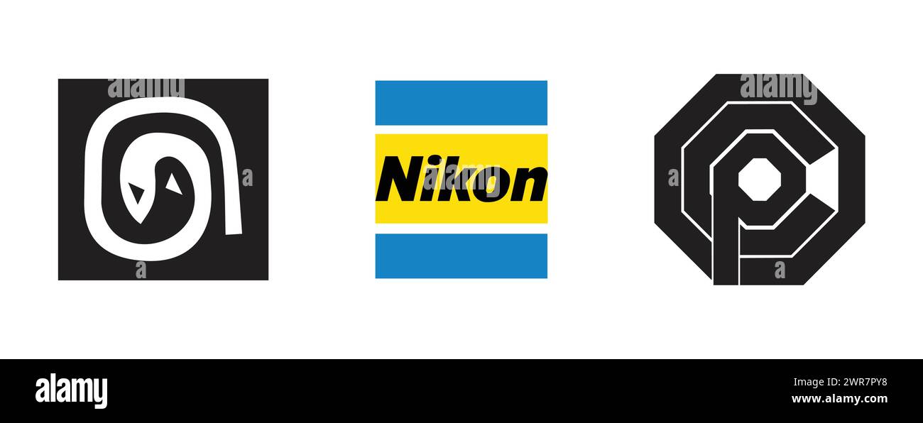 Robocop, autodesk, Nikon. Arts and design vector logo on isolated ...