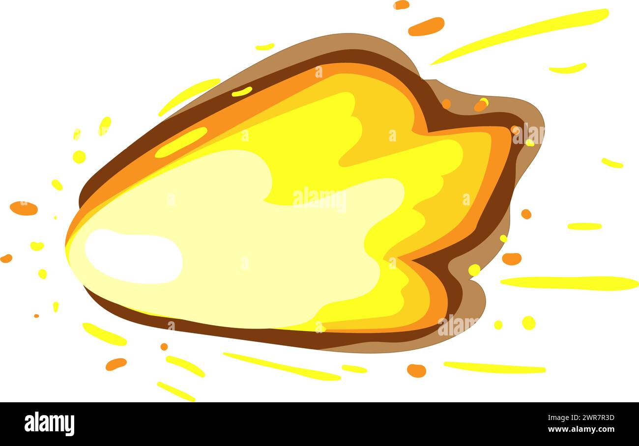 explosion gun flash cartoon vector illustration Stock Vector Image ...