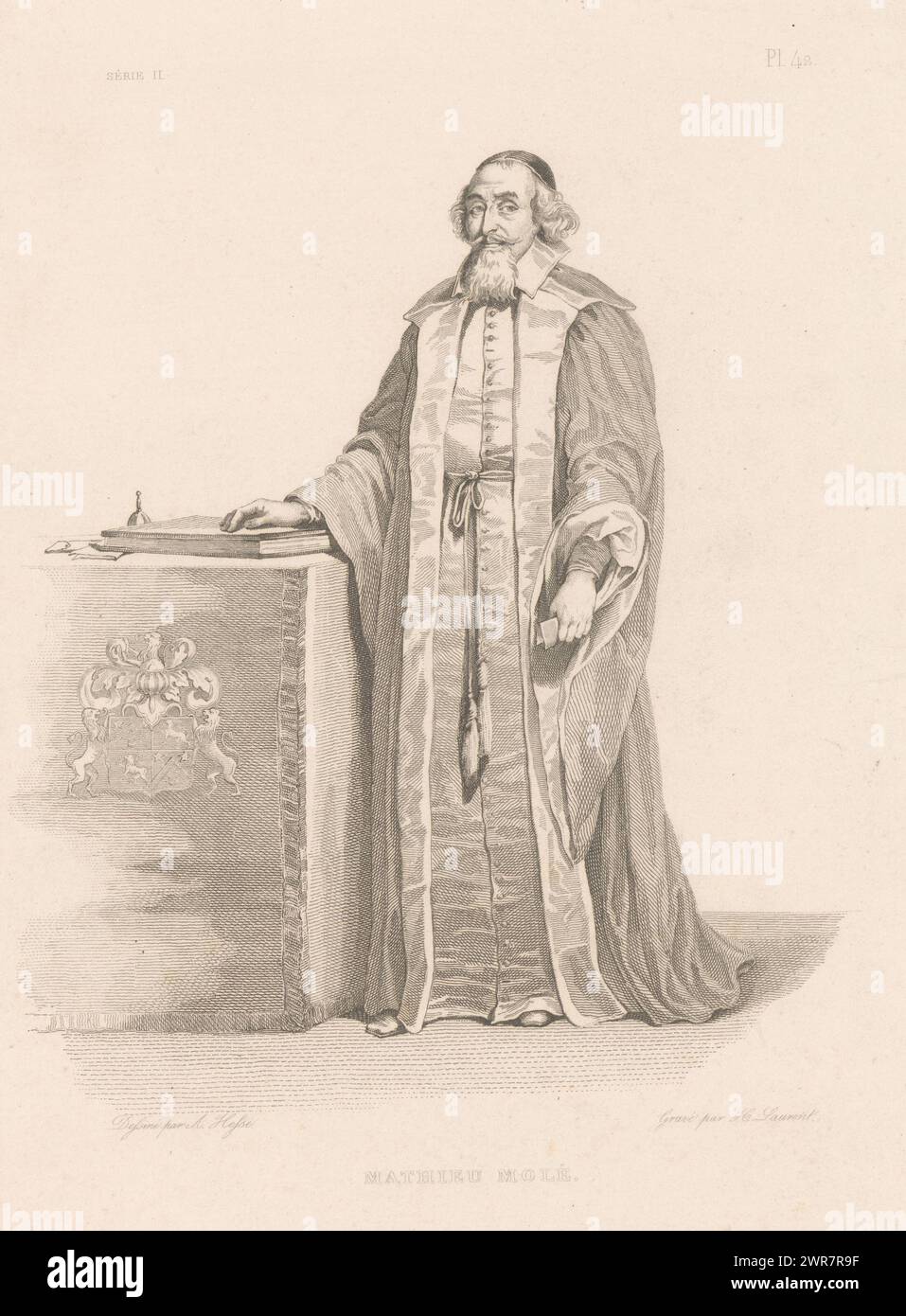 Portrait of Mathieu Molé, Mathieu Molé (title on object), print maker ...