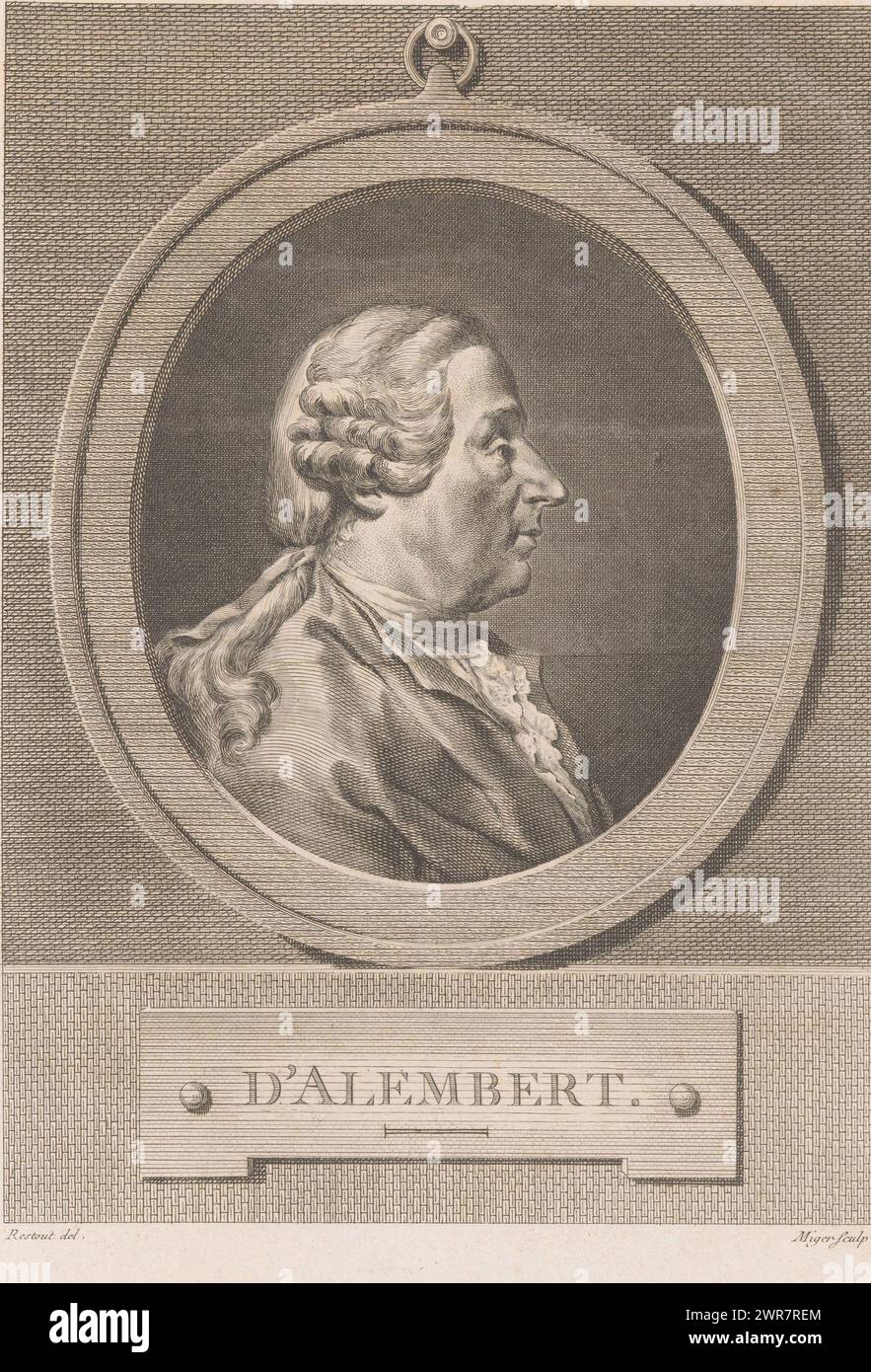 Portrait of Jean le Rond d'Alembert, D'Alembert (title on object ...