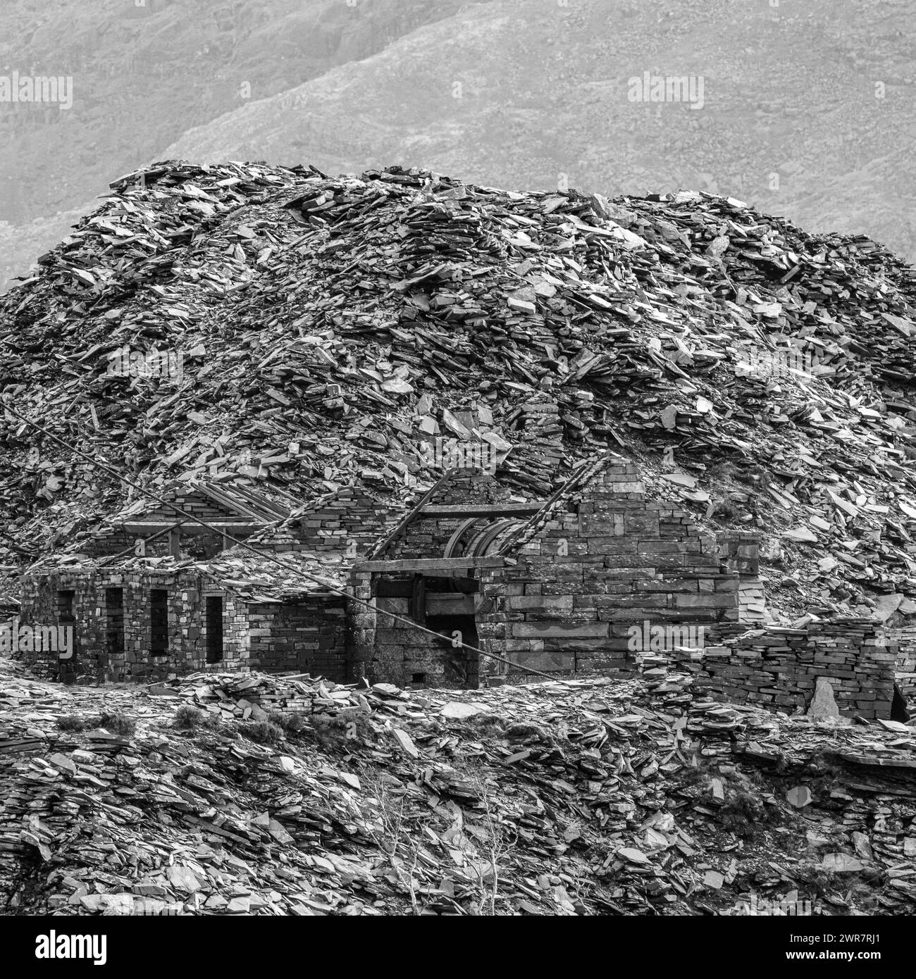 Dinorwic Slate Quarry - Industrial Landscape Stock Photo - Alamy