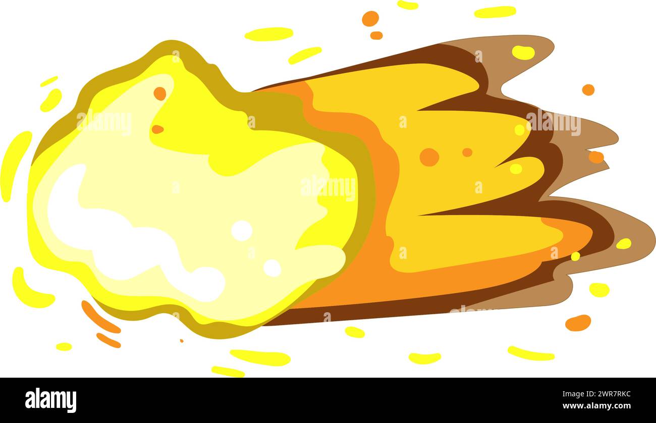 muzzle gun flash cartoon vector illustration Stock Vector Image & Art ...