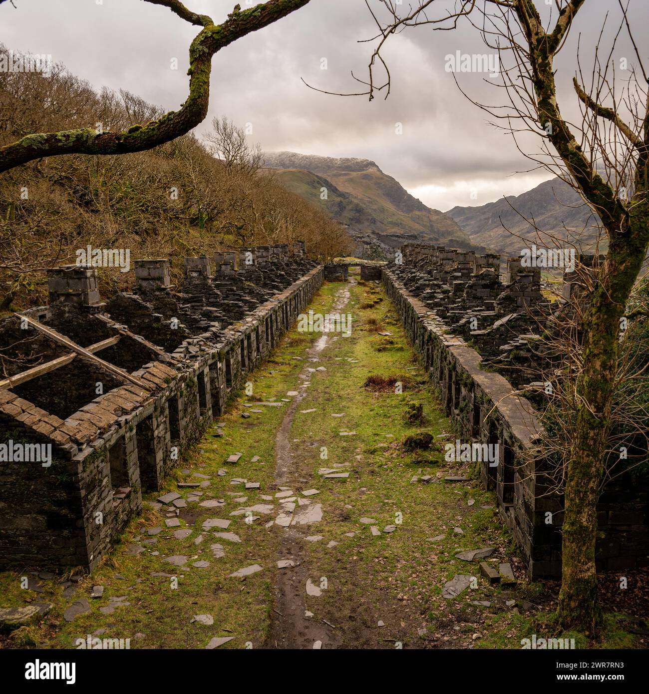 Dinorwic Slate Quarry - Industrial Landscape Stock Photo - Alamy