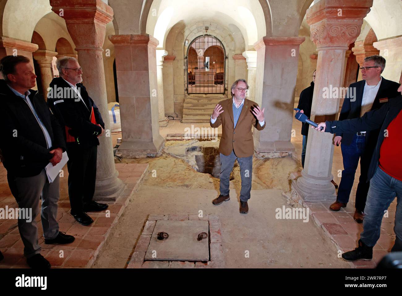 Quedlinburg, Germany. 11th Mar, 2024. State archaeologist Harald Meller ...