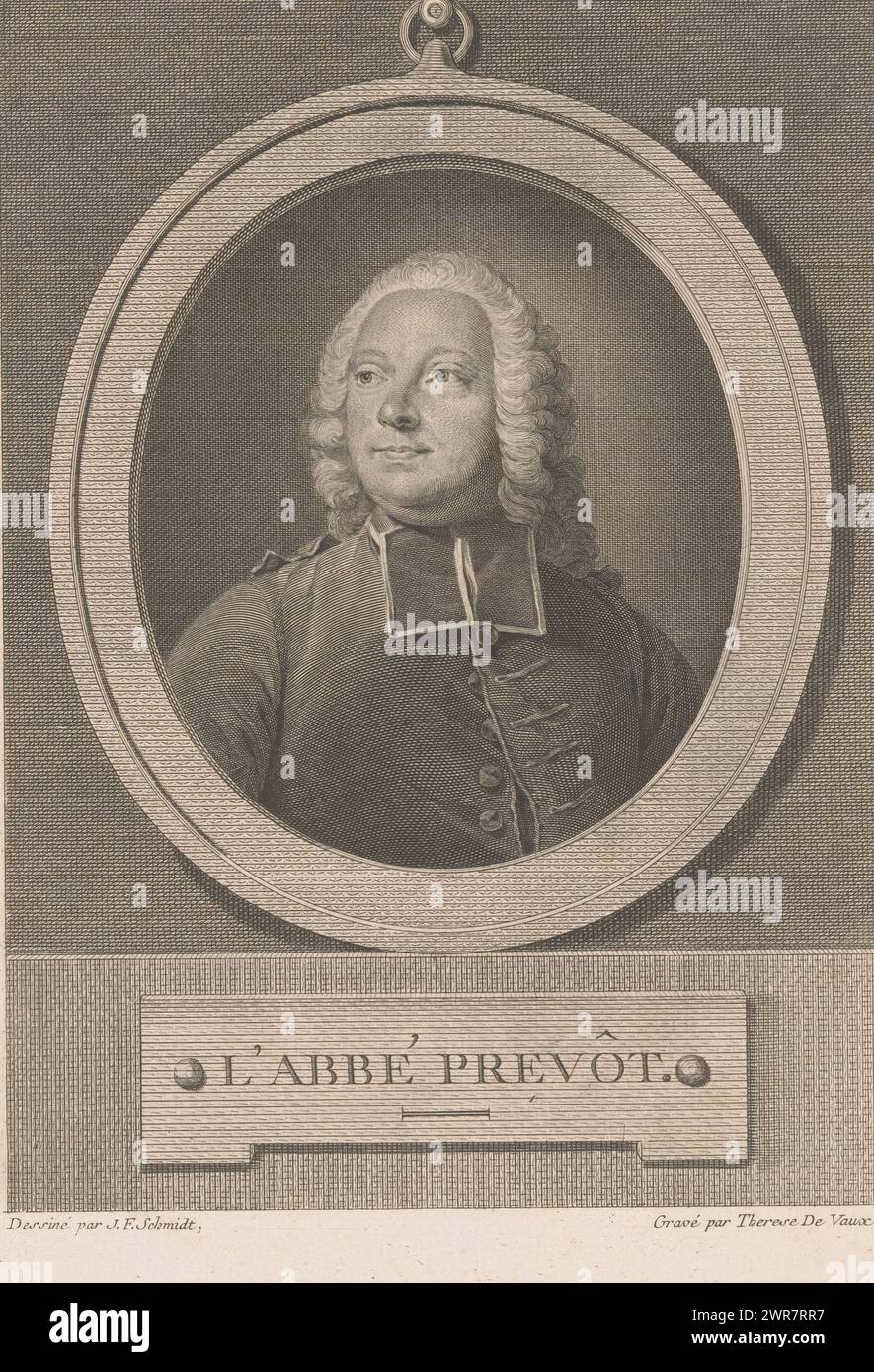 Portrait of Antoine François Prévost, Abbé Prevôt. (title on object ...